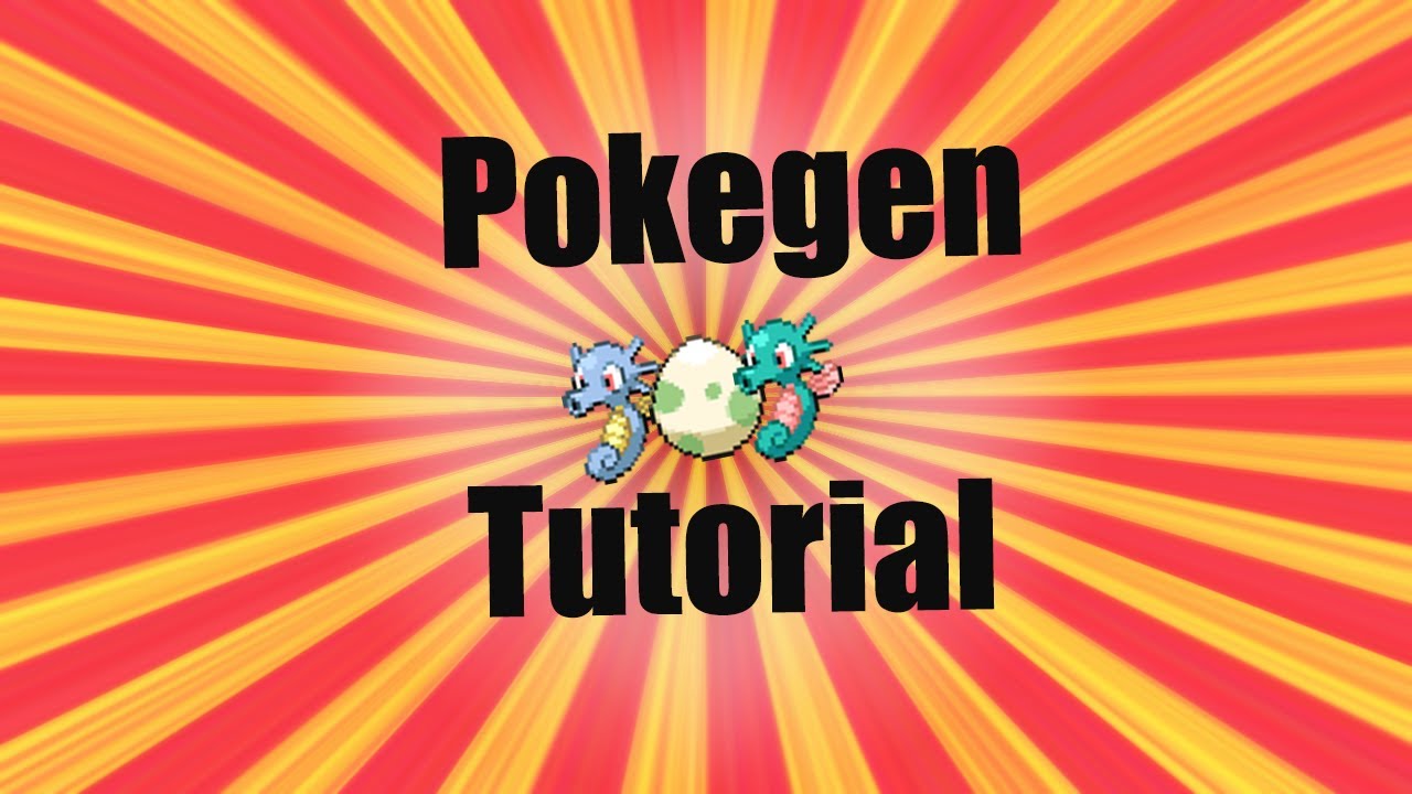 Pokegen Tutorial - YouTube