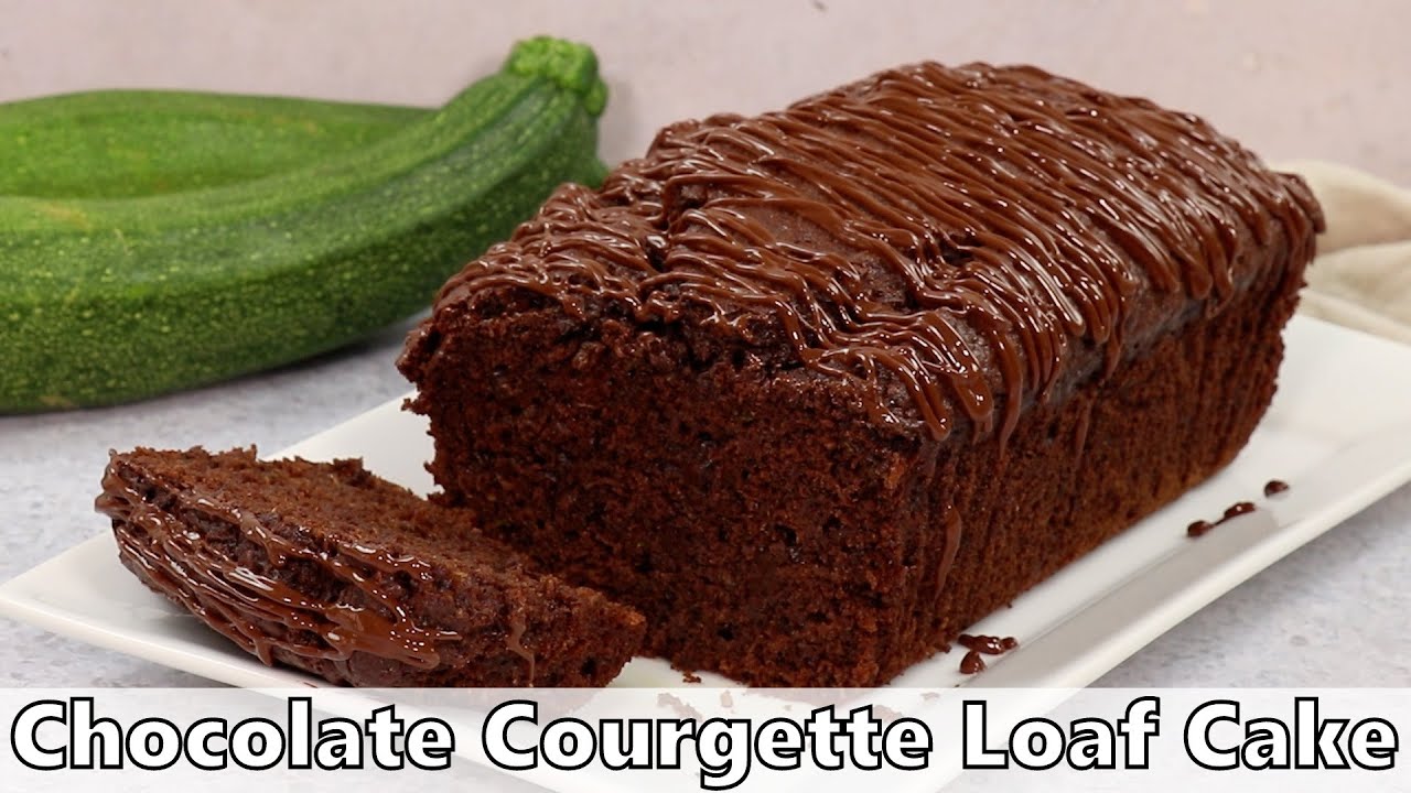 Chocolate Courgette Loaf Cake Recipe - YouTube