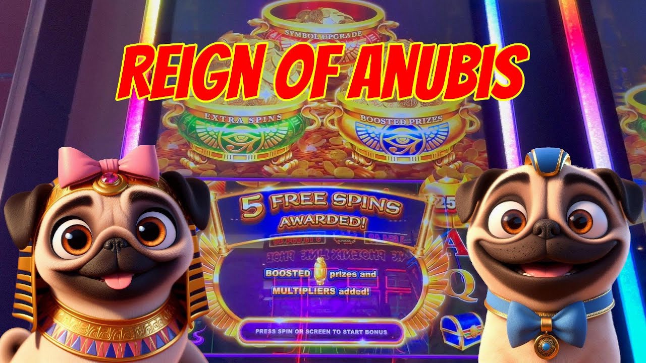 TRIPLE POP FUN! Triple Coin Treasures Reign of Anubis Slot Machine ...