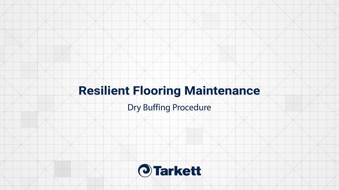 Resilient Floor Maintenance | Dry Buffing Procedure - YouTube