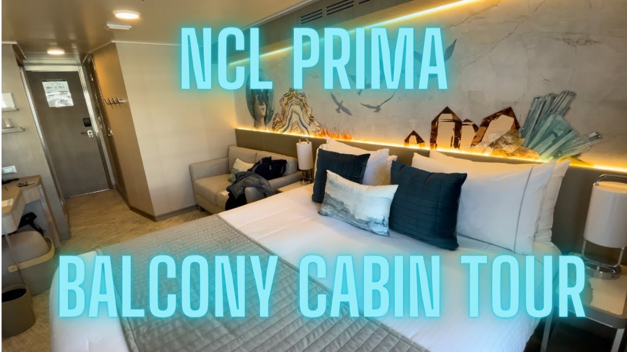 NORWEGIAN PRIMA Balcony Cabin Tour - Room #9328 (2022) - YouTube