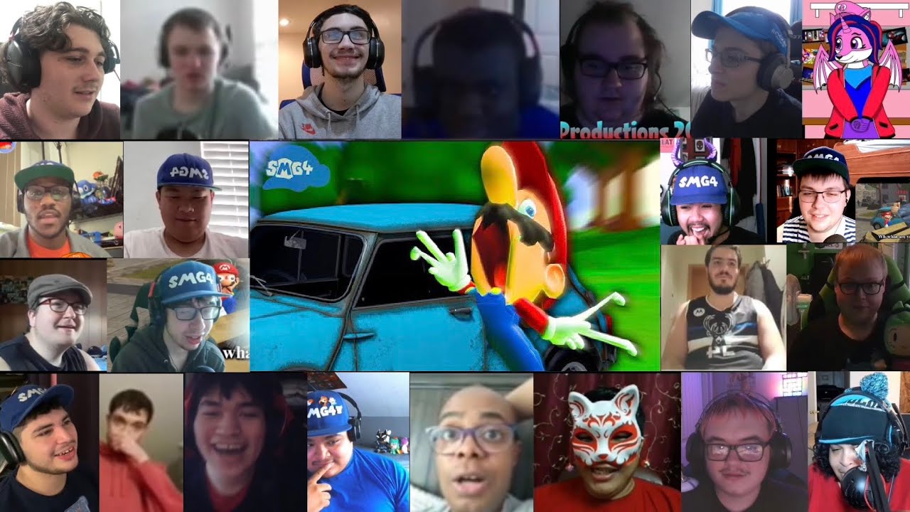 SMG4: Mario Gets His PINGAS Stuck In Car Door Reaction Mashup - YouTube