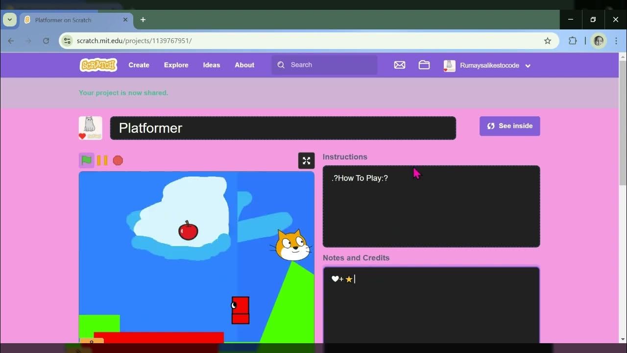 I Made A Scrolling Platformer in scratch. - YouTube