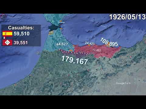 The Rif War using Google Earth