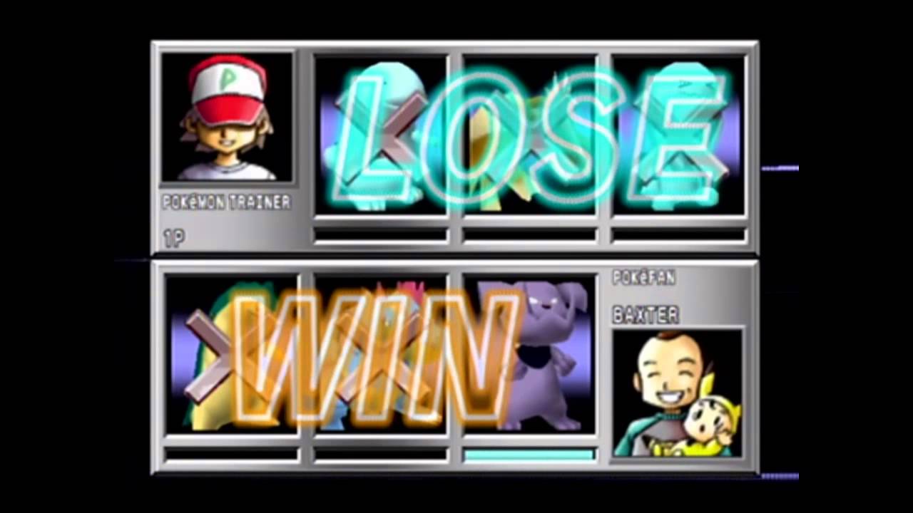 Pokemon Stadium 2 (Rentals Only) Poke Cup Boss # 31: Baxter (2nd Time ...