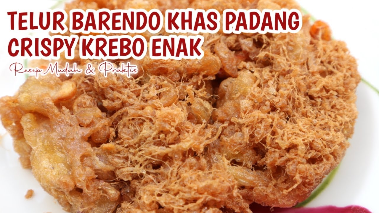 RESEP TELUR BARENDO | TELUR DADAR KHAS PADANG - YouTube