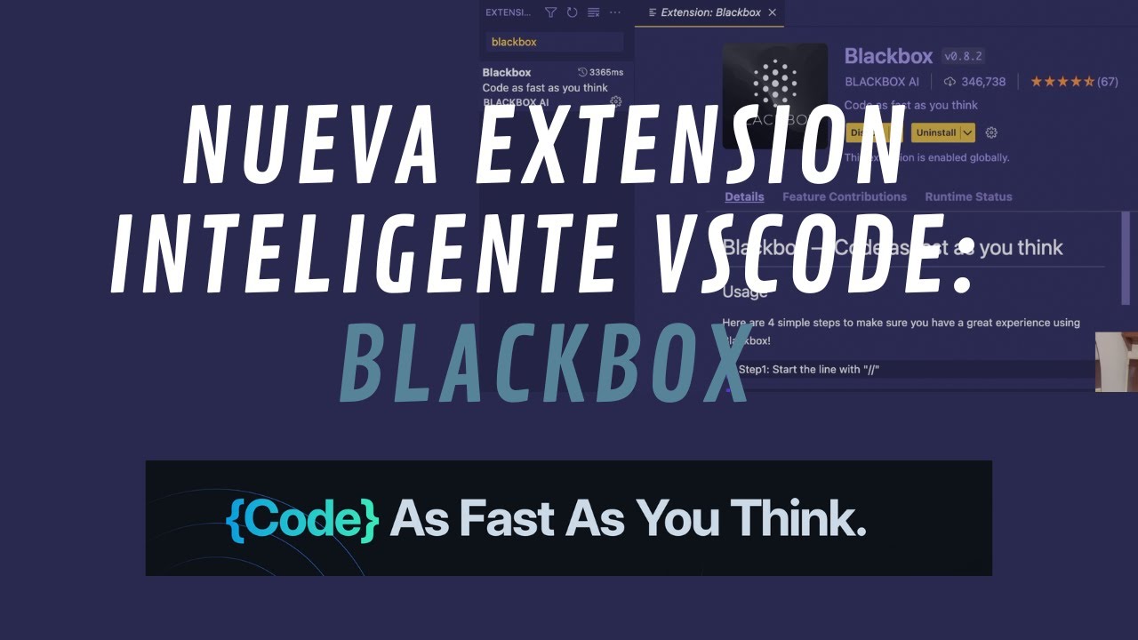 Nueva Inteligencia Artificial Extensión Para Vscode Blackboxai Blackbox Codinghacks Youtube