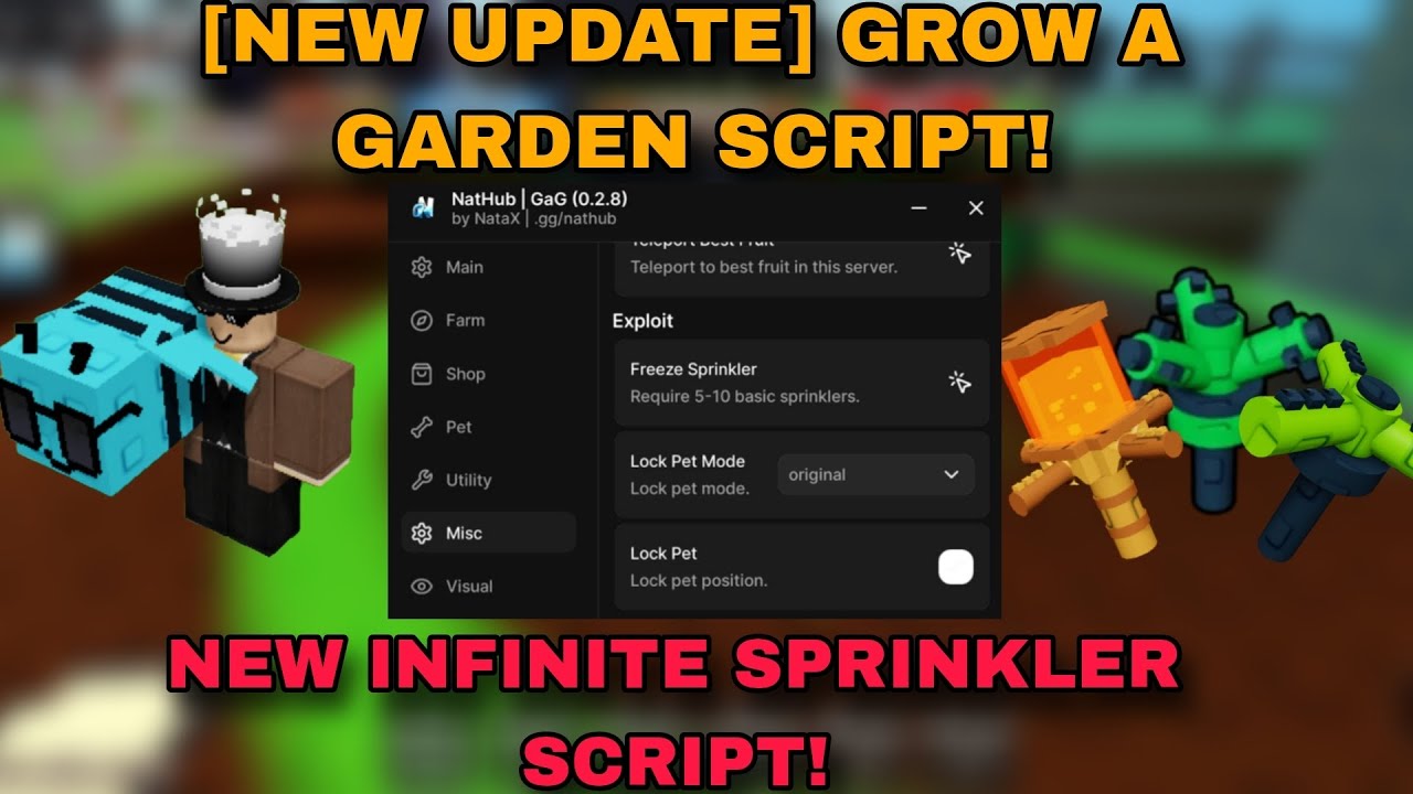 [NEW UPDATE] GROW A GARDEN SCRIPT! - INFINITE SPRINKLER SCRIPT! (USE IT ...