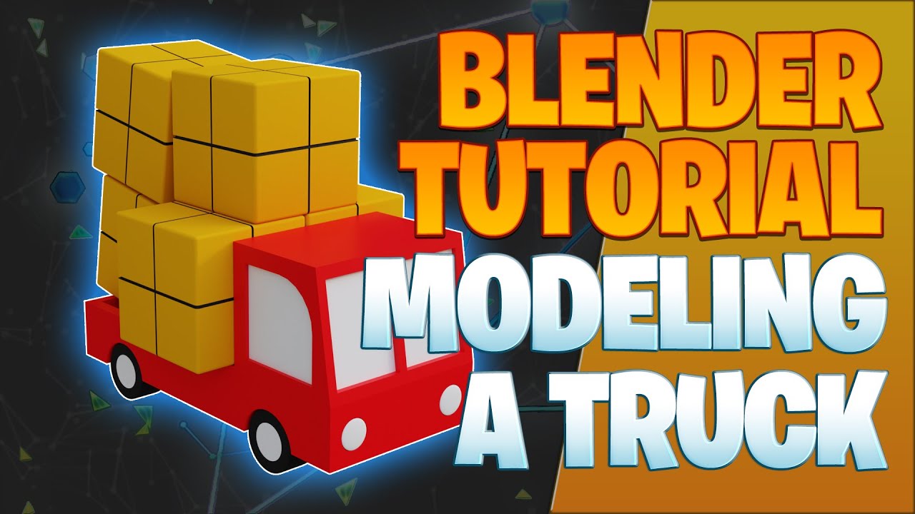 Modeling a cartoon truck - Blender Tutorial - YouTube