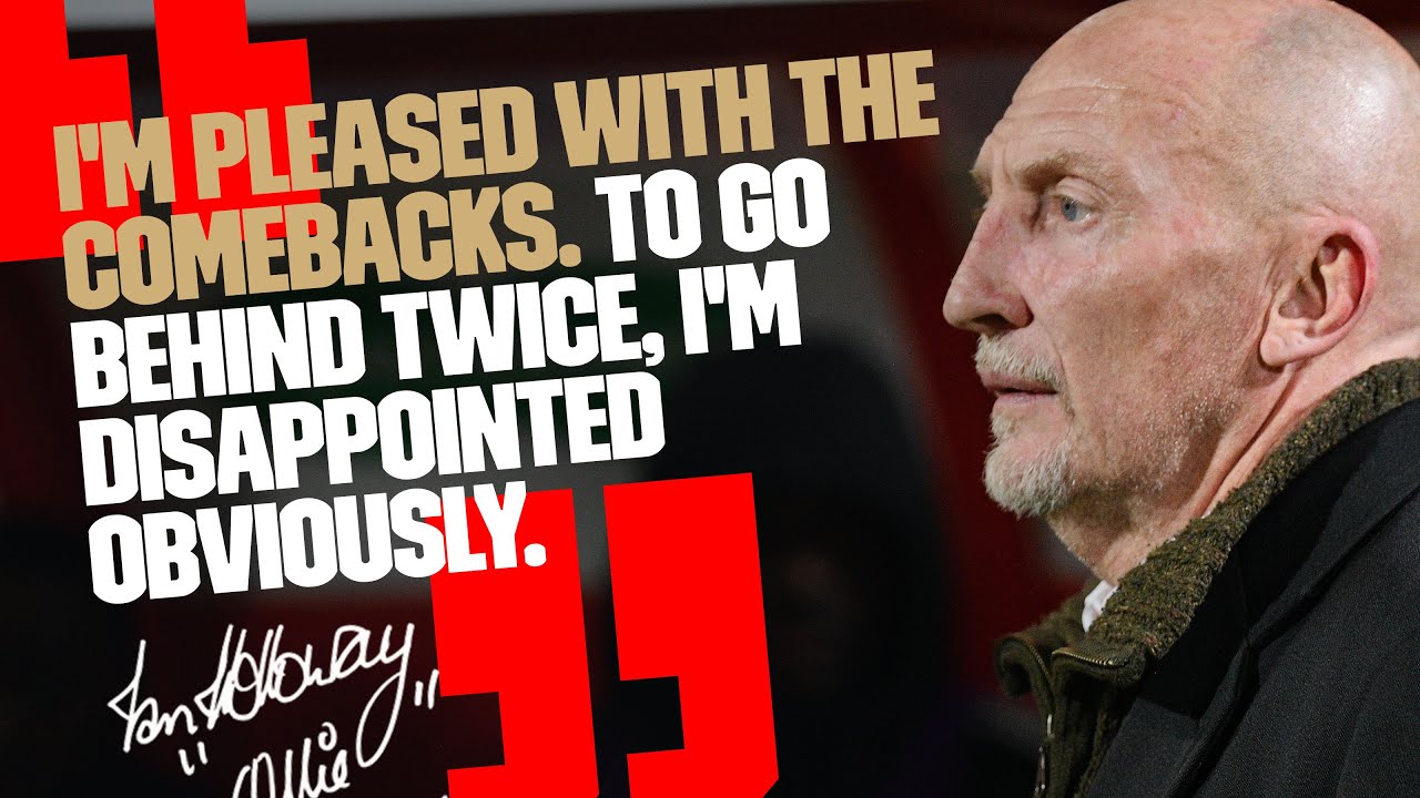Ian Holloway on draw against Notts County - YouTube