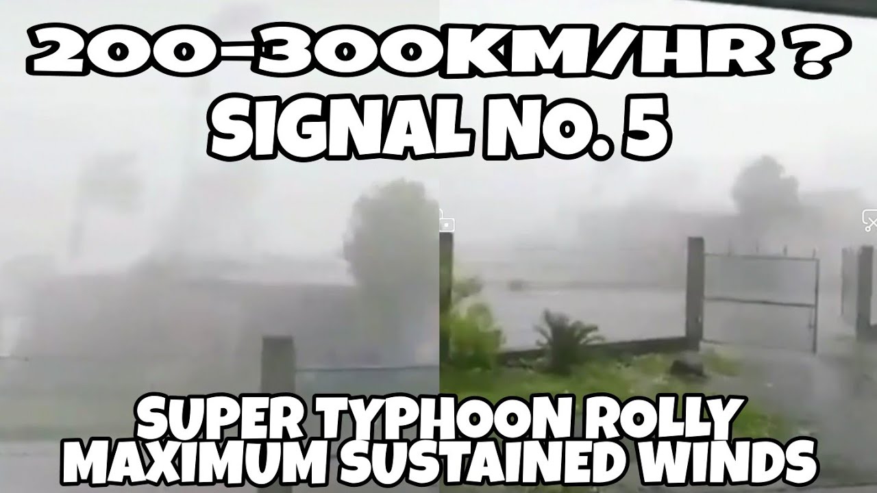 SUPER TYPHOON ROLLY (GONI) @305KM/HR IN CAMARINES SUR - YouTube