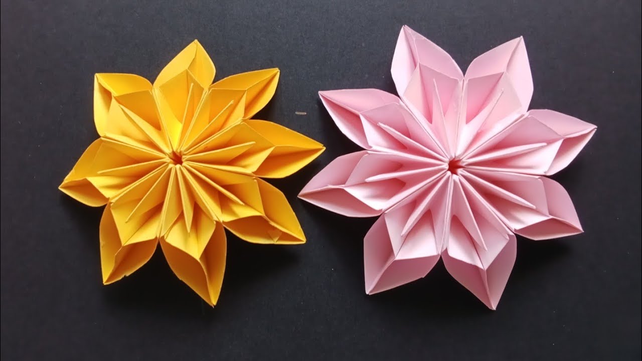 How to Make Beautiful Flower | Paper flower making | Diy Paper Flower ...