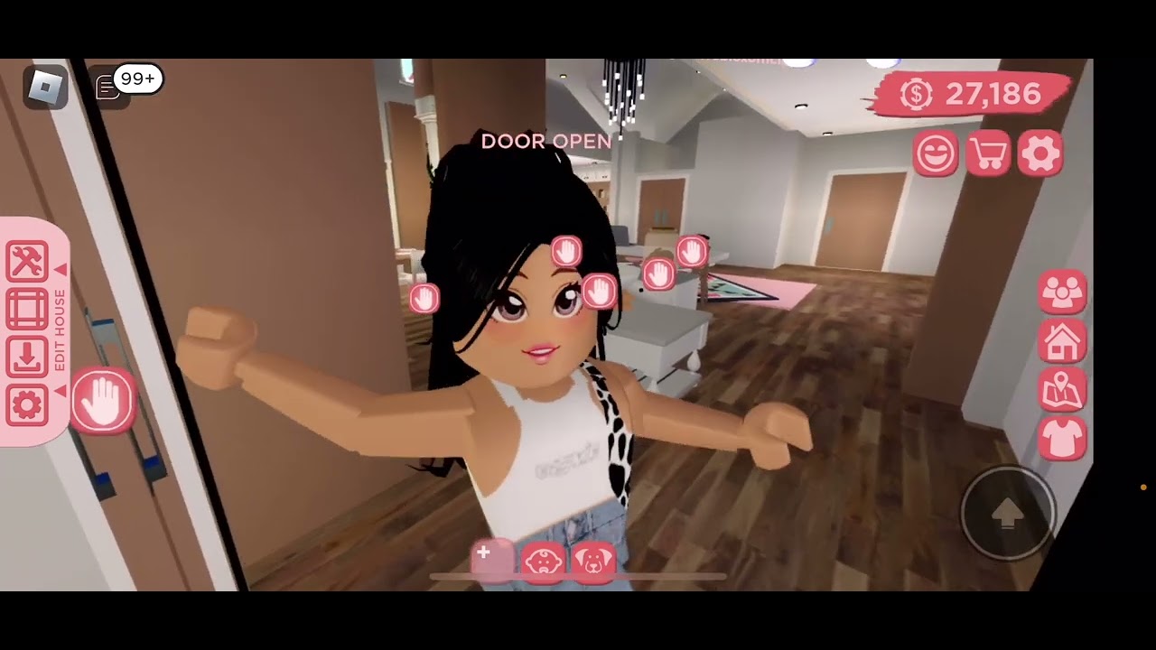 The new club Roblox house update house tour for a family of 7 - YouTube