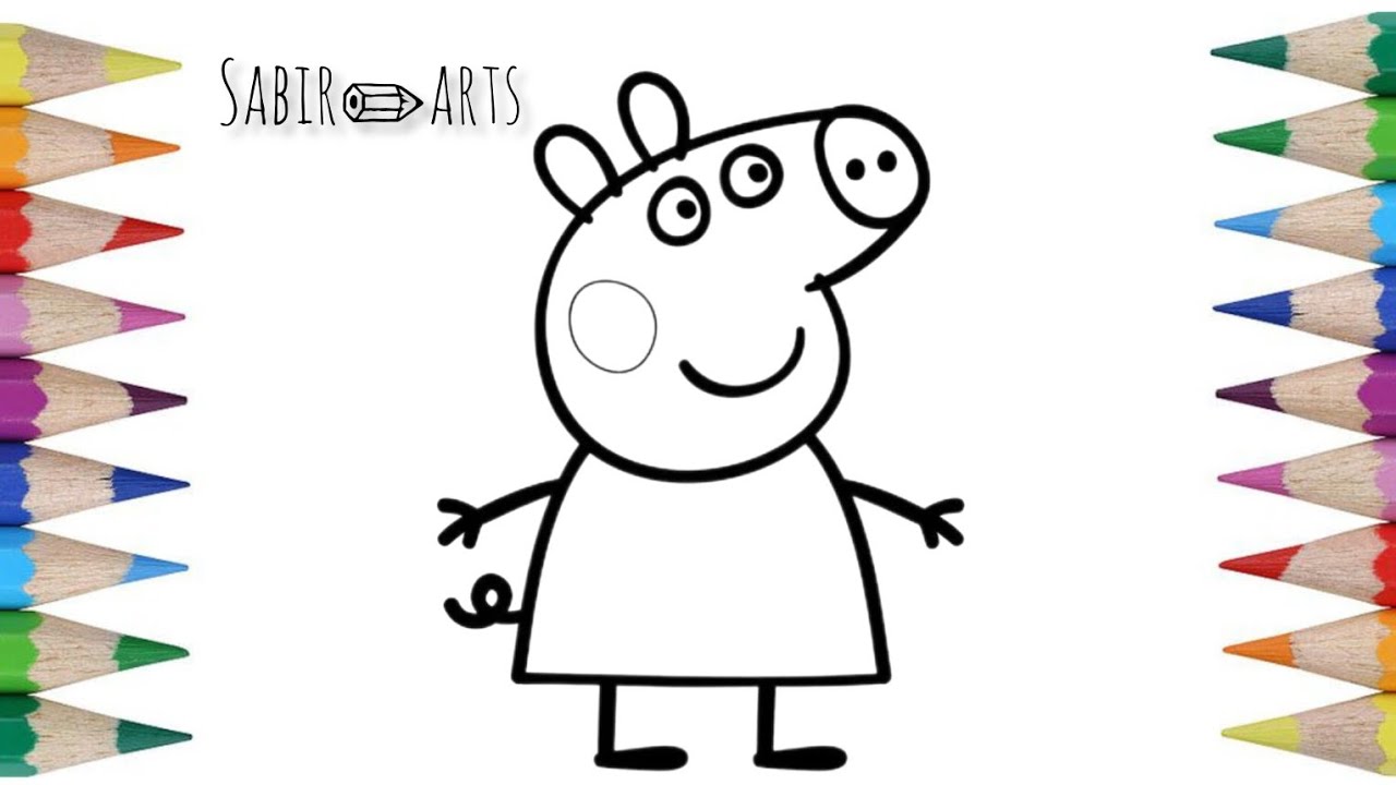 How to draw a Peppa Pig Step by Step | How to draw George | Peppa Pig ...