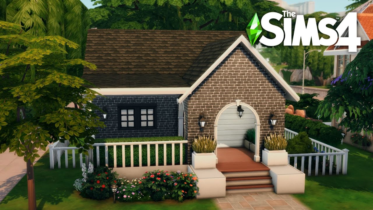 🏡Speed Building a Tiny Shell House in Sims 4 - Creative Challenge ...