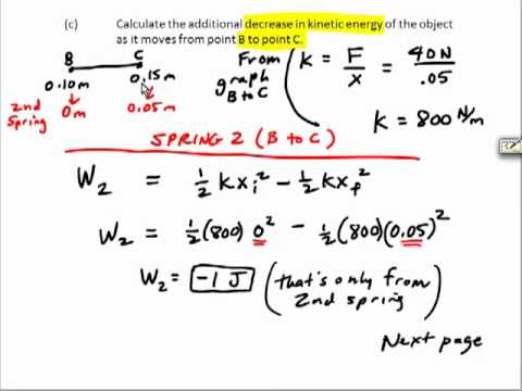 AP Physics 8 | Review Asst | Prob.3 | Solution | Double-Spring Problem ...