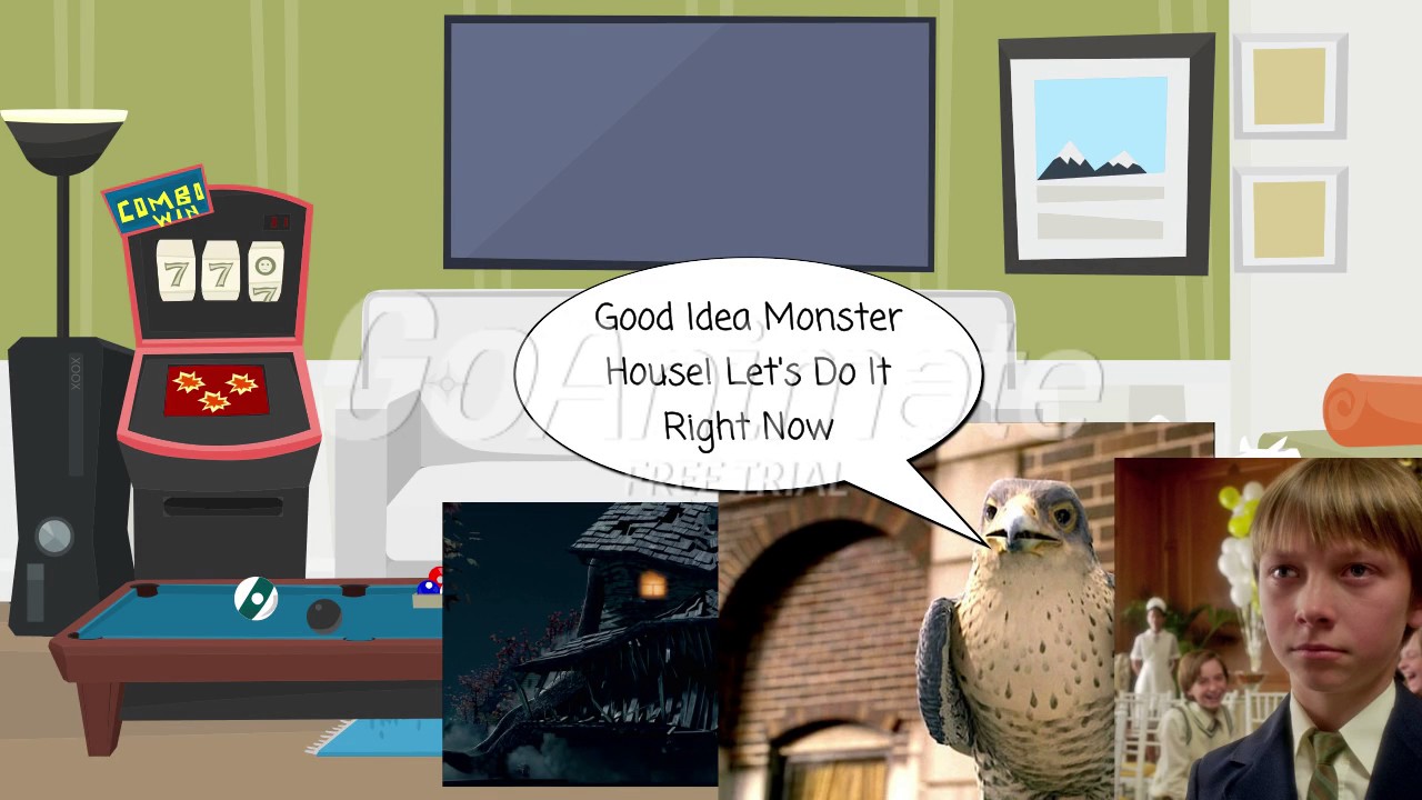 Monster House, Falcon And Tex Richman Throws The TV On The Floor And ...