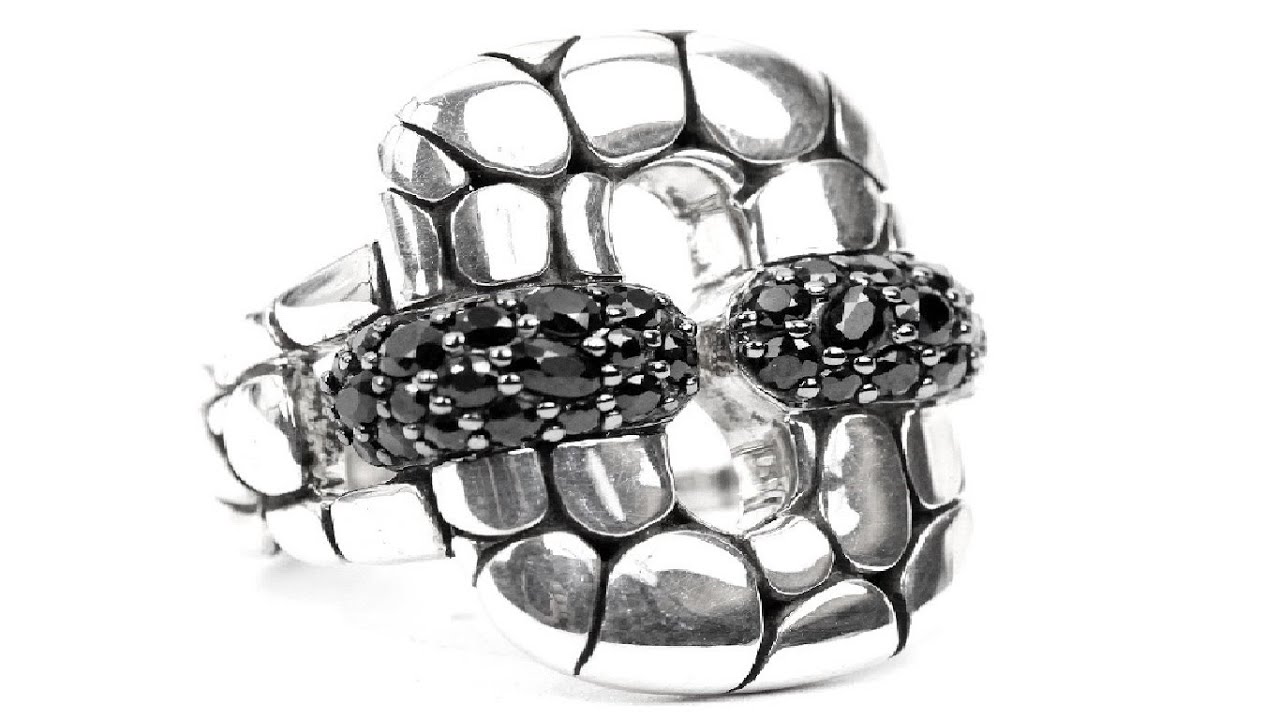 Sterling Silver Kali Black Sapphire Ring - YouTube