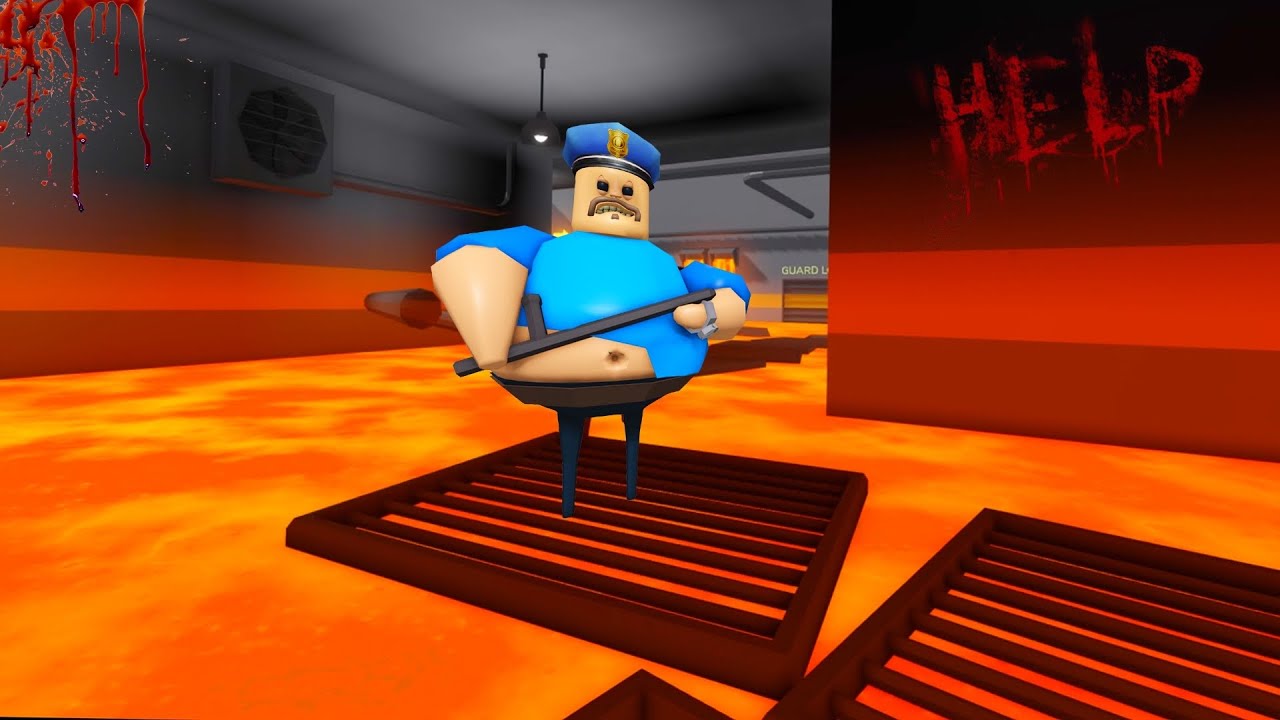 BARRY'S PRISON RUN! LAVA MODE! HARD MODE Obby Walkthrough FULL GAME ...