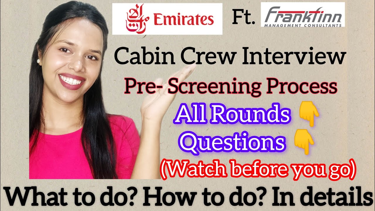 Emirates Airline Pre- Screening Process ft. Frankfinn | International ...