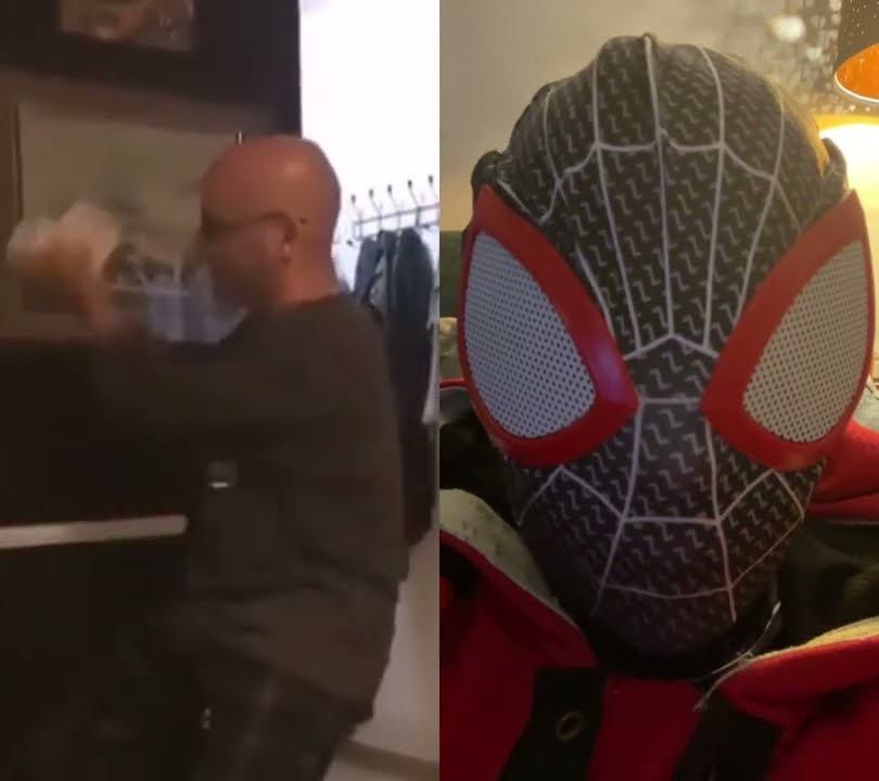 Funny fails!😂😂 credit to the creator! #shorts #cosplay #spider man ...