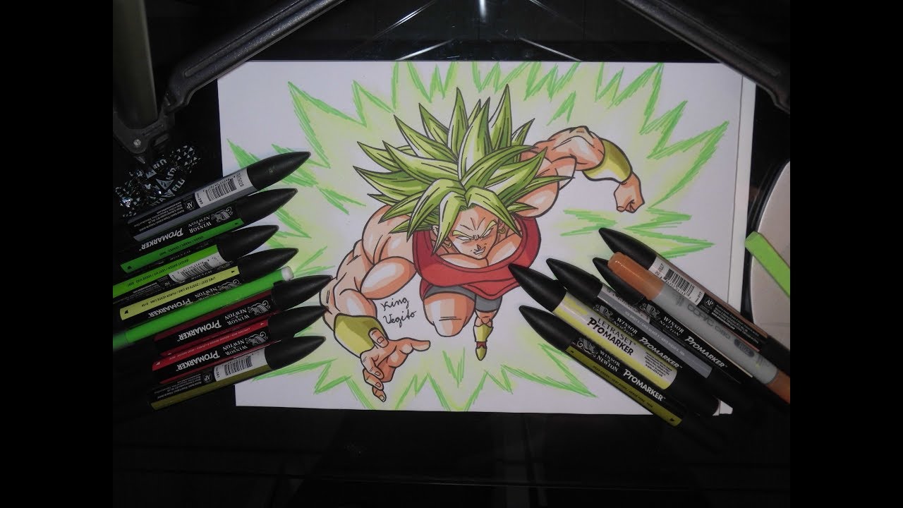 Drawing Kale SSJ Berserk Mode Dragon Ball Super - YouTube