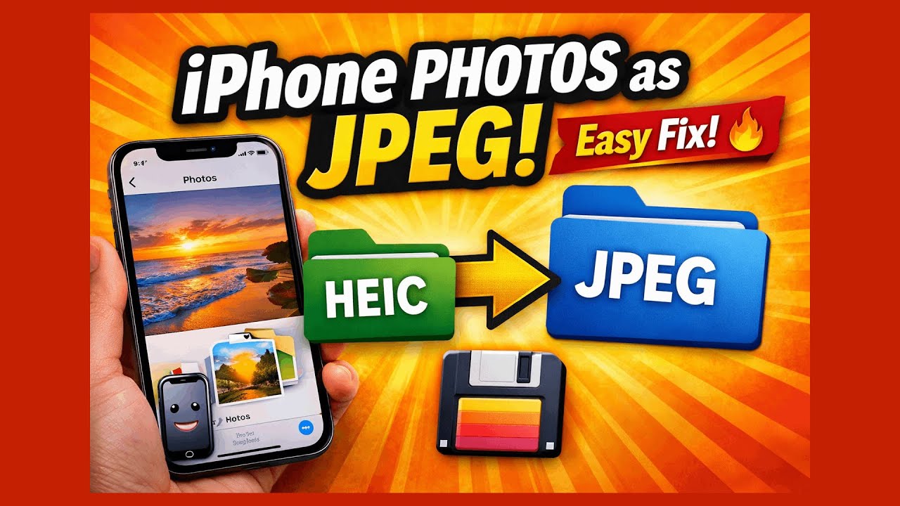 How to Convert iPhone Photos to JPEG | How to Save iPhone Photos to ...