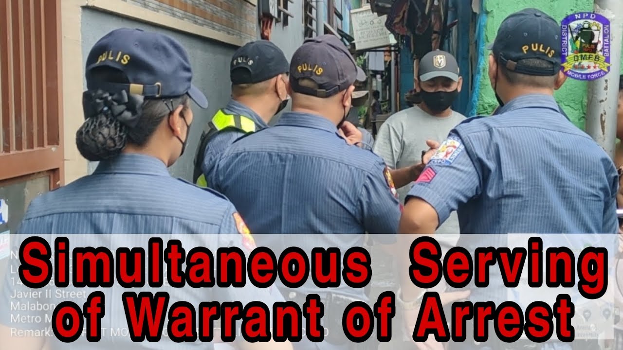 SIMULTANEOUS SERVING OF WARRANT OF ARREST - YouTube