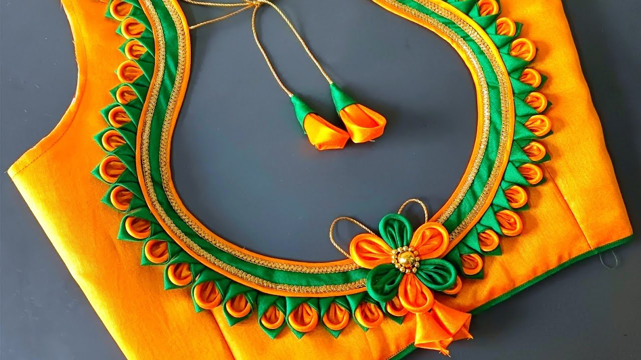 part-1185 blouse design|stitching model blouse design| - YouTube