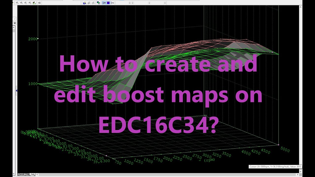 Creating and editing boost maps for STAGE 1 EDC16C34 - YouTube