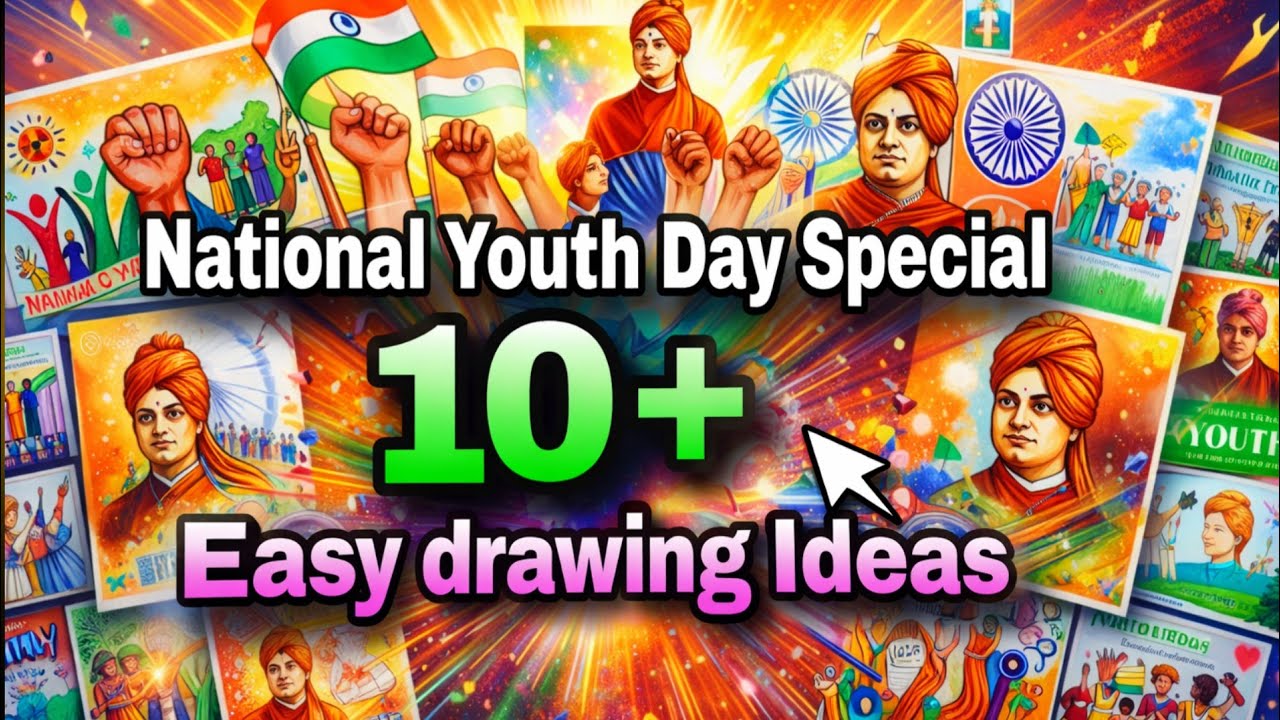 national youth day drawing easy|swami vivekananda drawing easy|easy ...