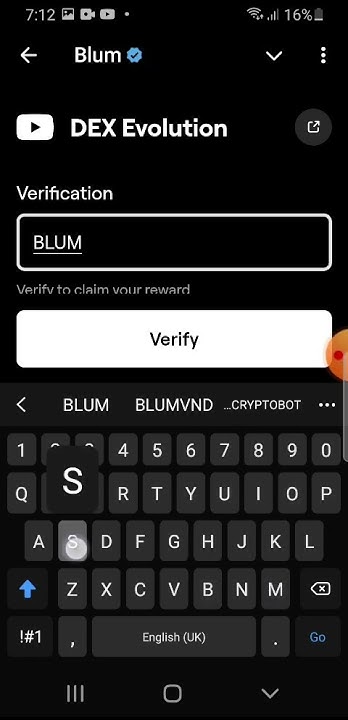 DEX Evolution Blum Video Code Today l DEX Evolution Blum Today Verification Keyword Today - YouTube