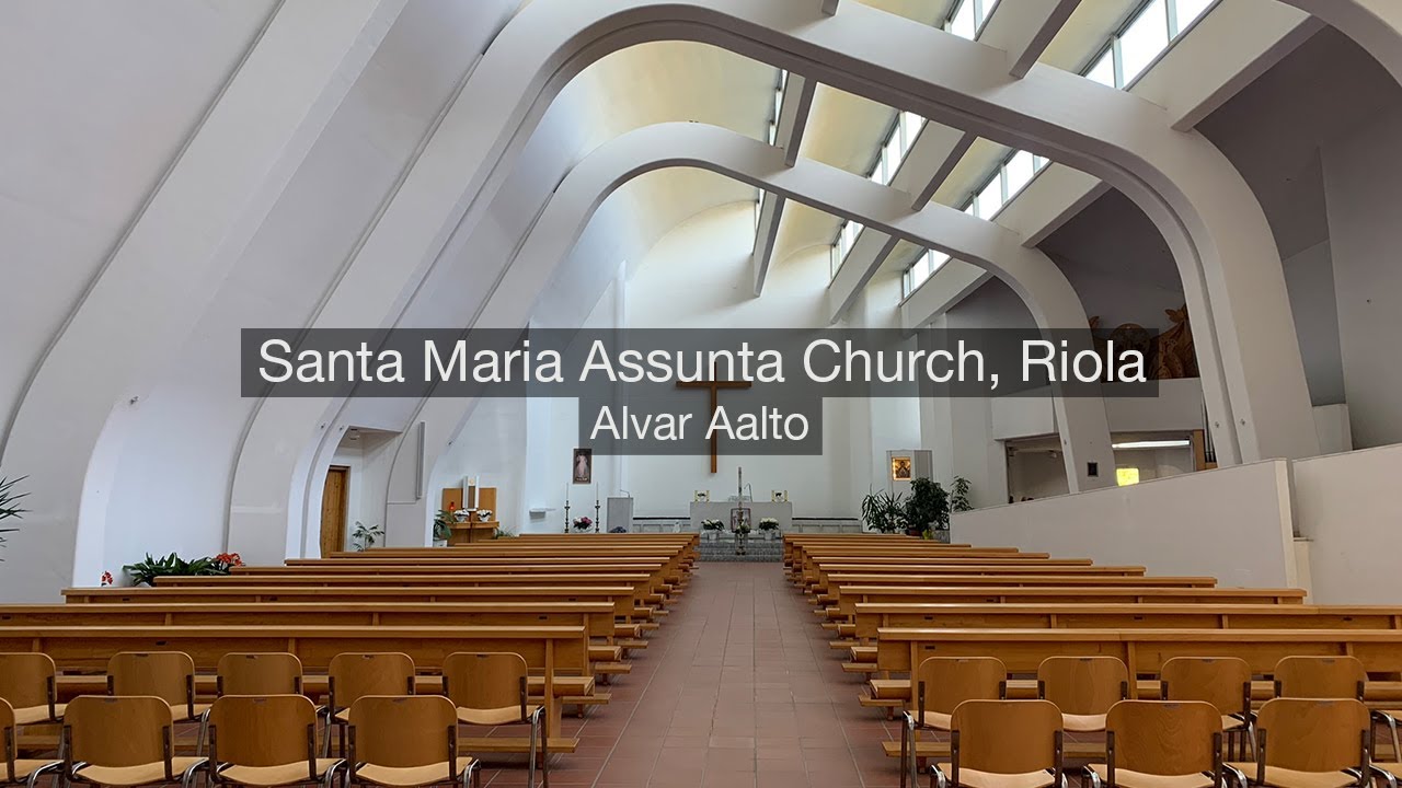 Alvar Aalto - Santa Maria Assunta Church, Riola di Vergato(Bologna), Italy. 1965-1993 - YouTube