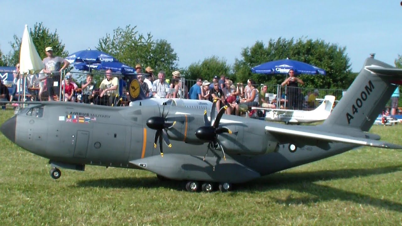 Best of RC Paratrooper out a A400M Military RC Airplane Gigantic RC ...