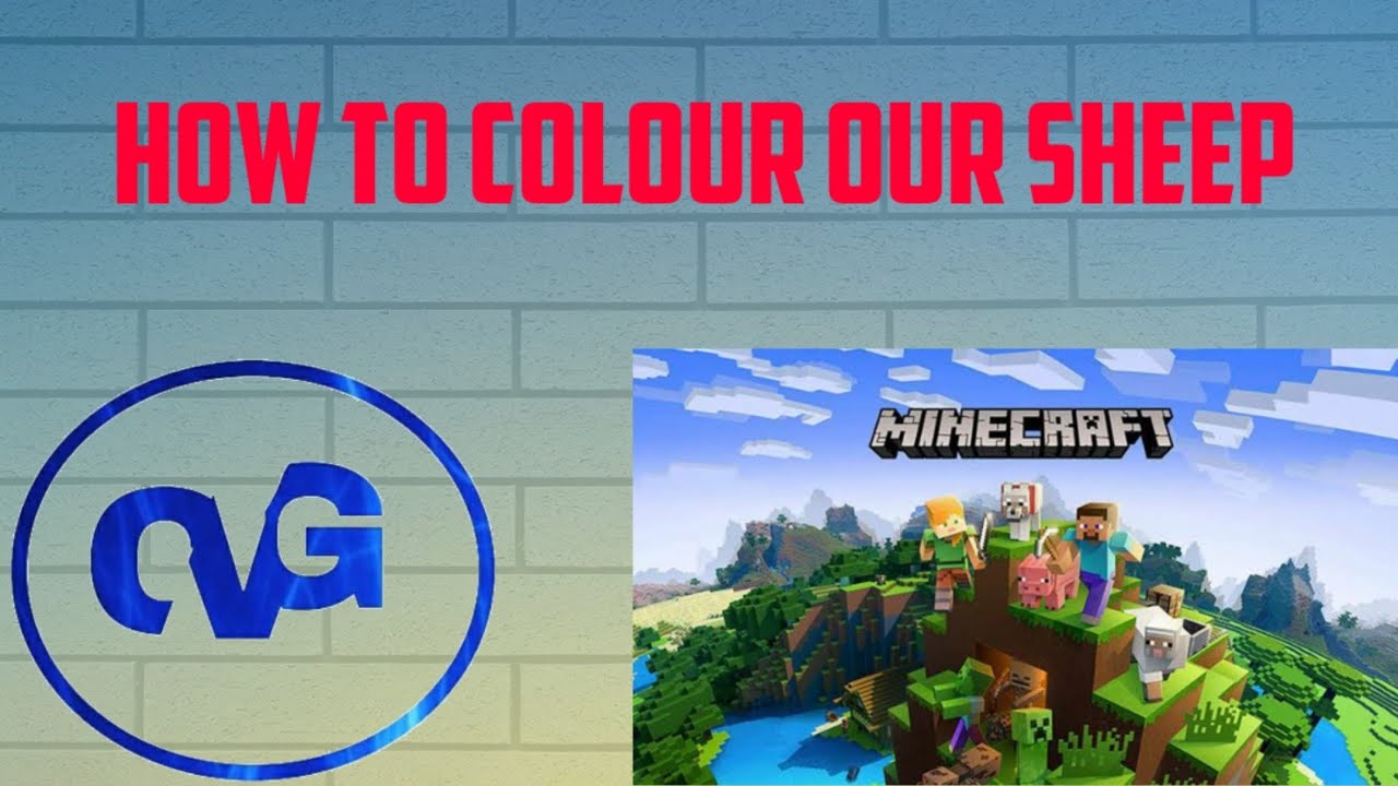How to colour our sheep 🐑 ""MINECRAFT"" - YouTube