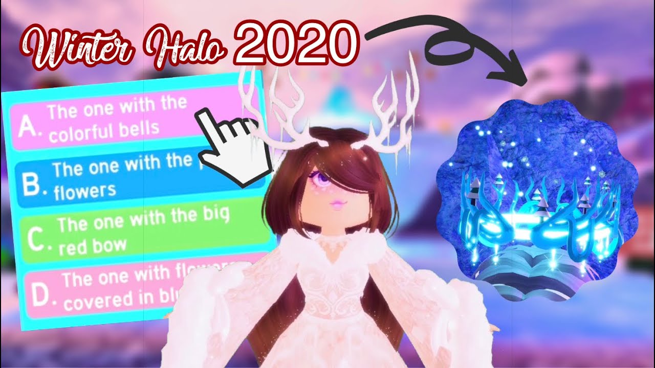 ALL 15 Royale High Winter 2020 HALO Fountain ANSWERS - YouTube