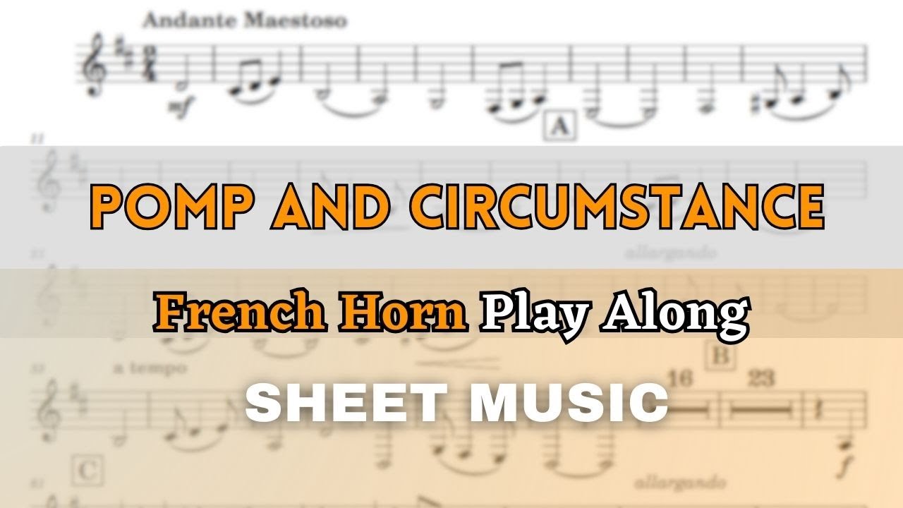 Elgar - Pomp and Circumstance | French Horn Play Along (Sheet Music ...