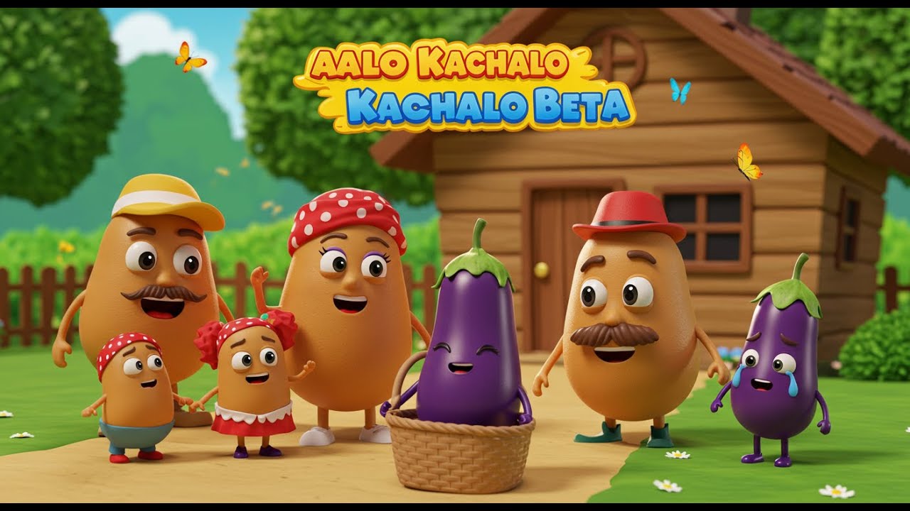 आलू कचालू बेटा कहां गए थे– Fun Hindi Rhyme for Kids | Aloo Kachaloo ...