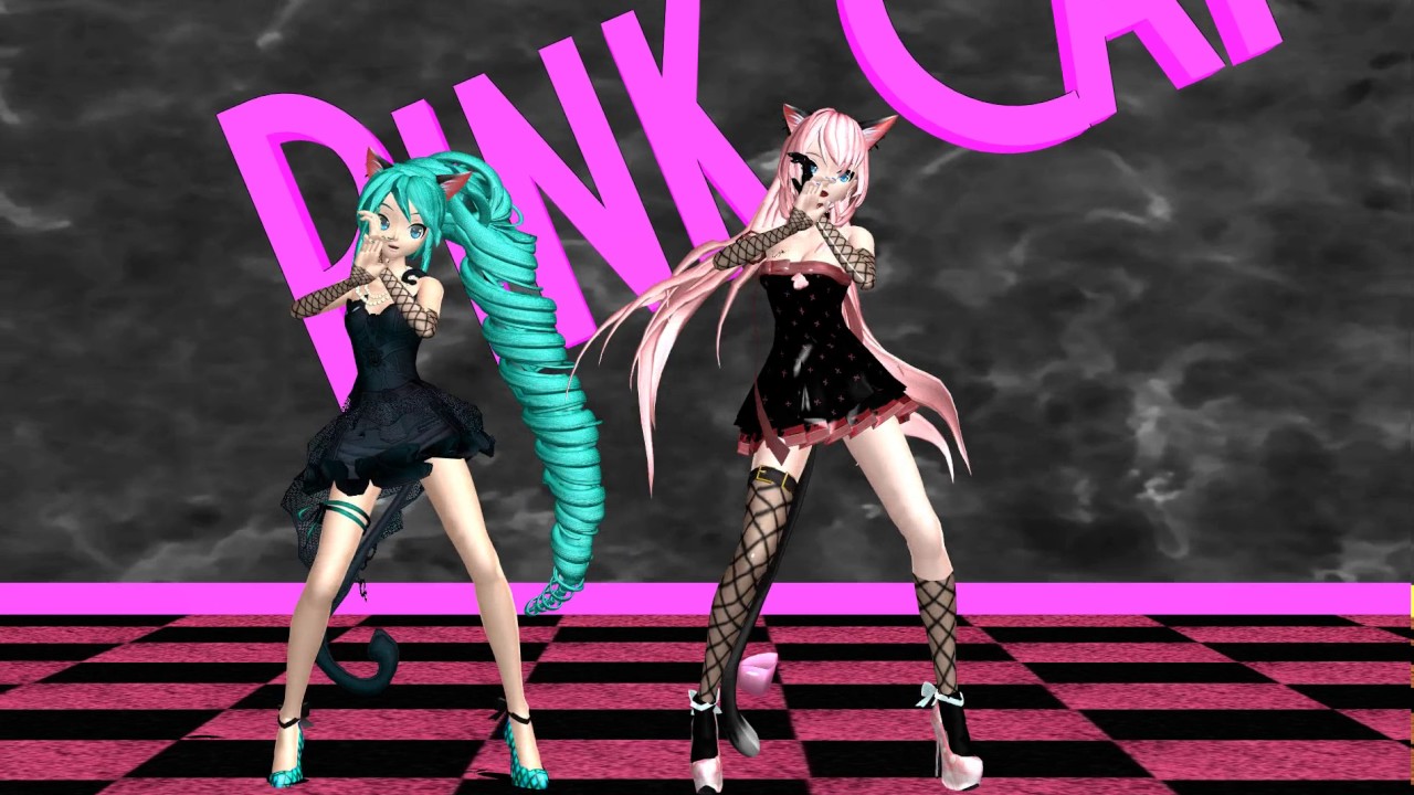 [MMD] Pink Cat - YouTube