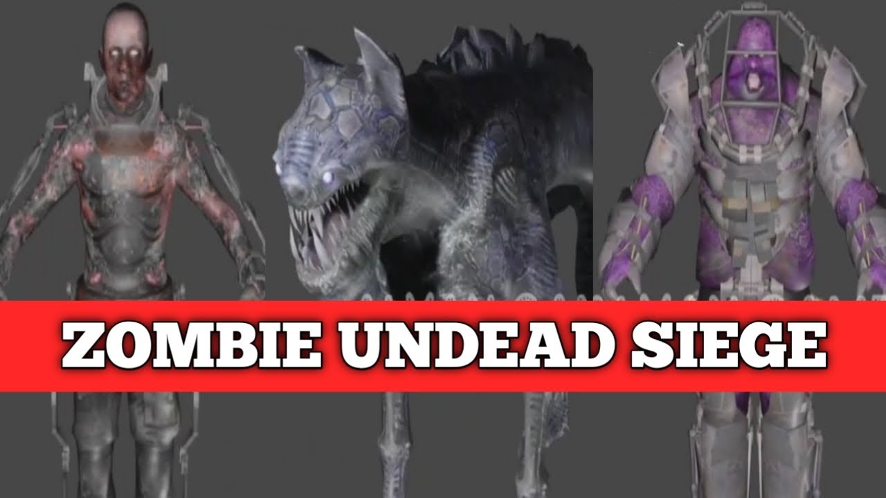CODM Undead Siege All Zombies 3D View | COD Mobile Season 6 Richtofen ...