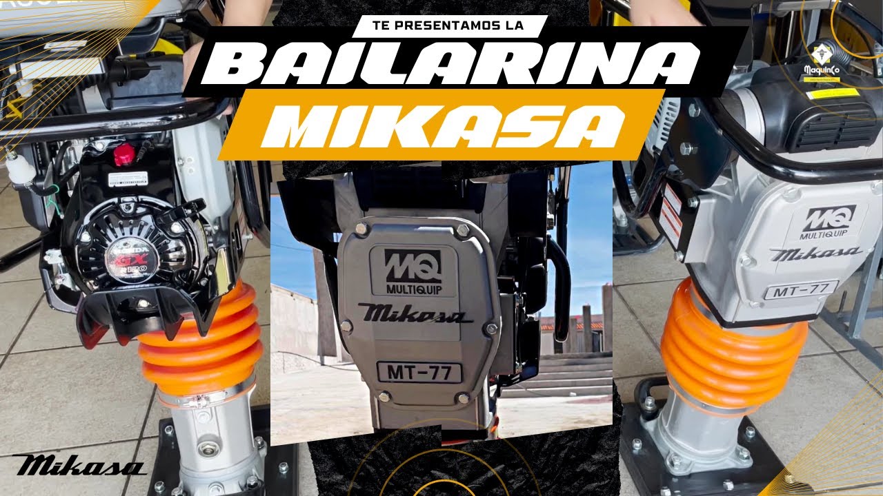 Bailarina MIKASA MT-77 | Maquinco maquinaria - YouTube