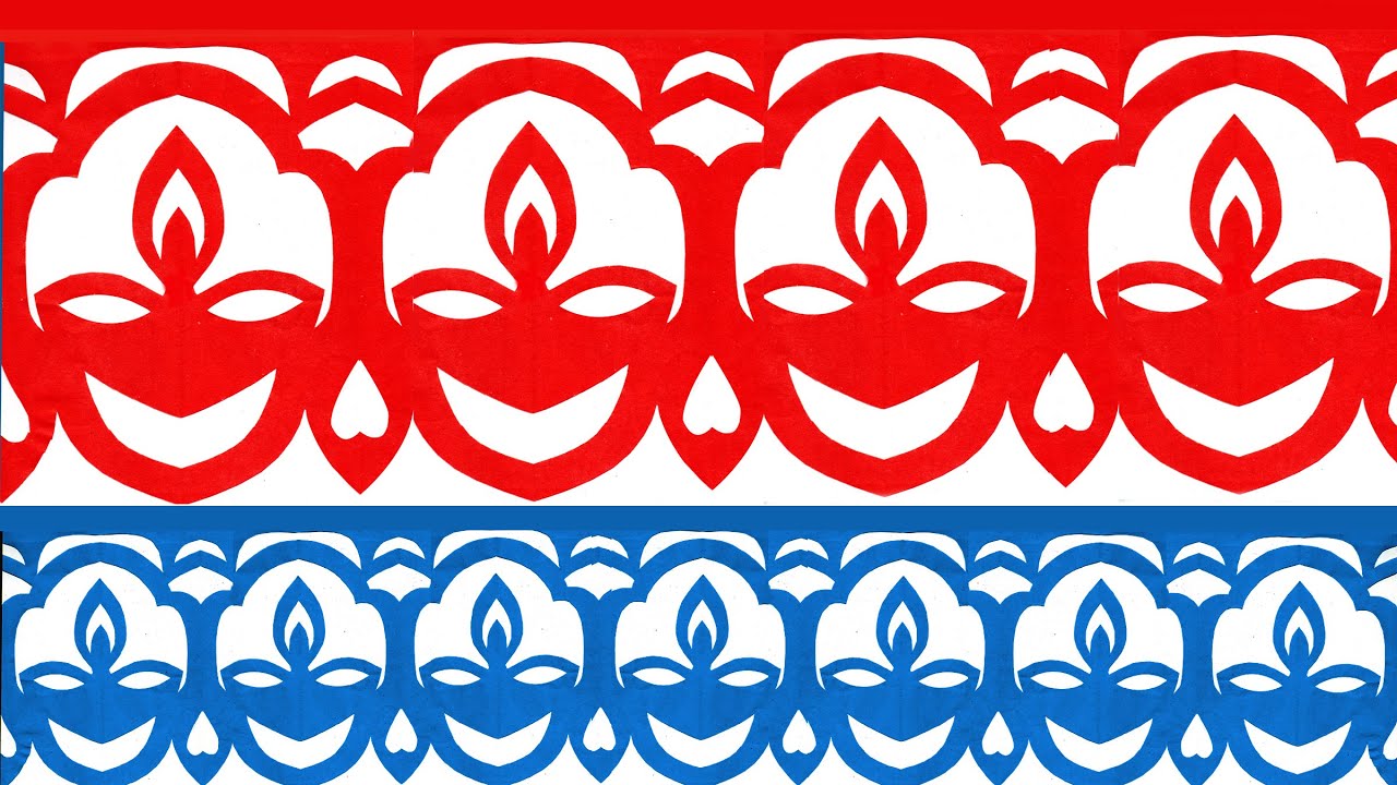 diwali decoration ideas at home | paper cutting designs borders | diy ...