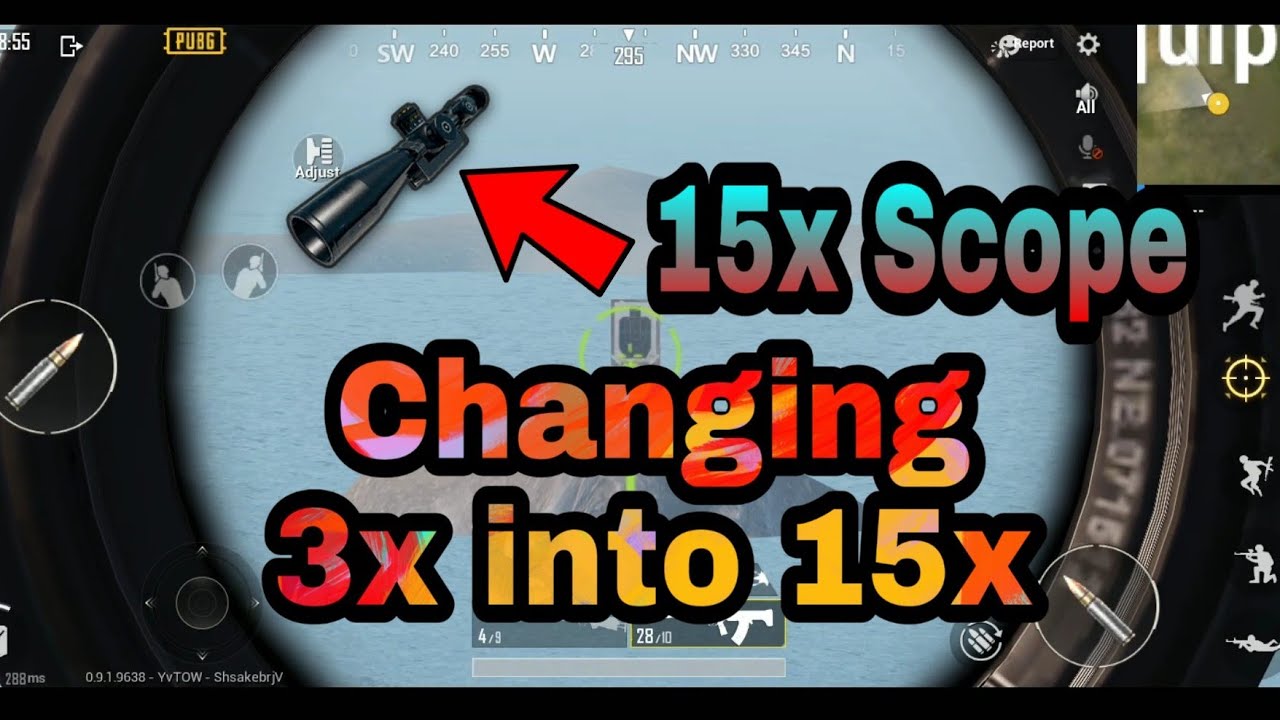 Pubg Mobile 15x Secret Trick / Changing 3x into 15x / Making 3x scope ...