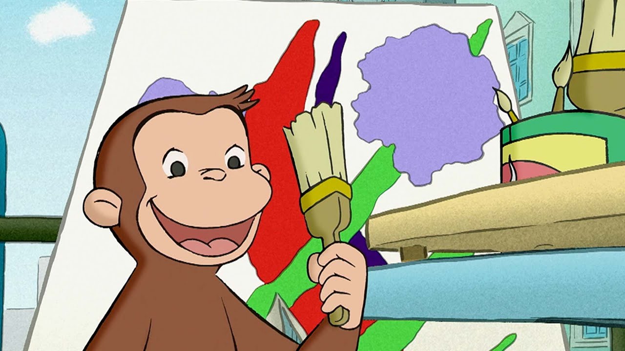 Georges le Petit Singe 🐵 George l'Artiste 🐵 Dessins Animés - YouTube