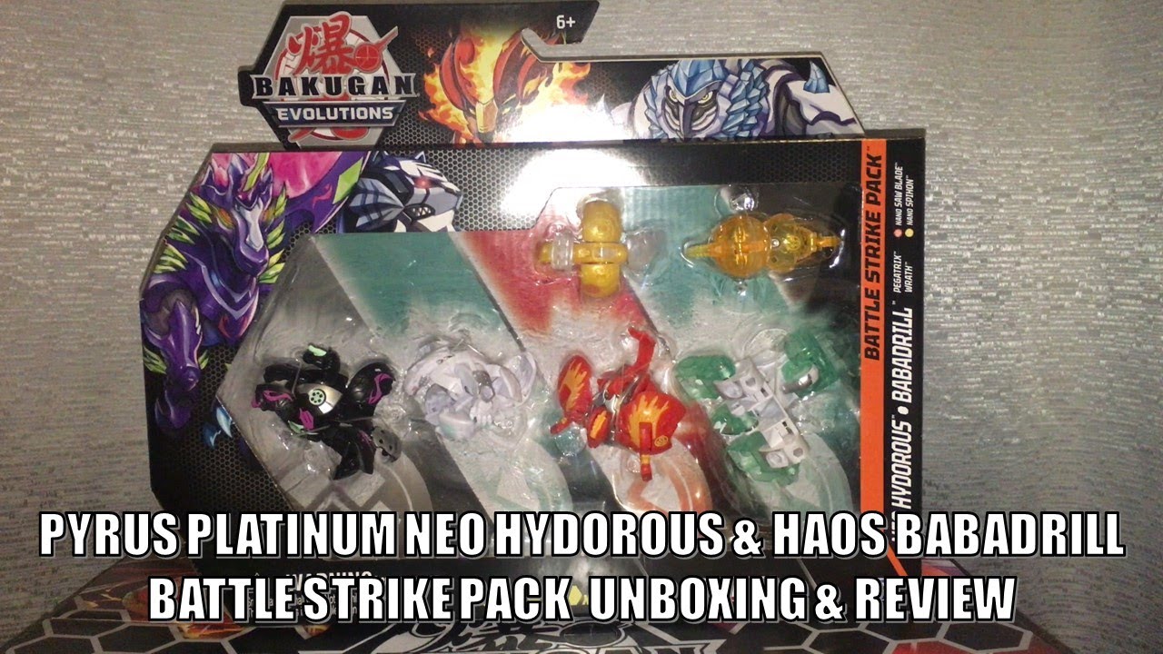 Pyrus Platinum Neo Hydorous/Haos Babadrill Battle Strike Pack Unboxing & Review | BakuTalk - YouTube