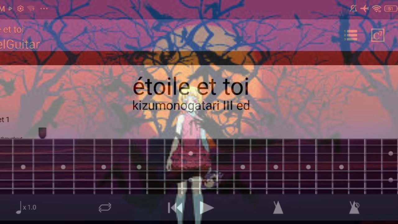 Kizumonogatari III ED ÷ étoile et toi(édition le blanc) Fingerstyle Guitar Tab(arr.marc gil bawa ...