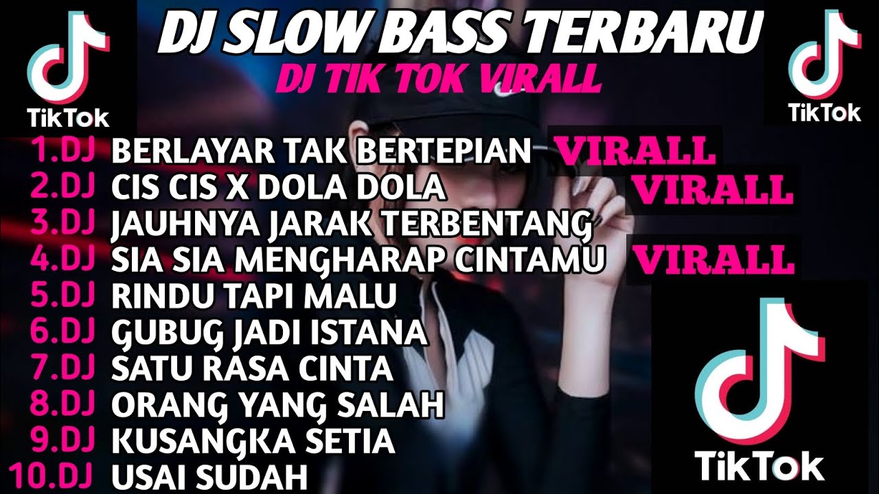 Dj Slow Bass Terbaru 2024 Dj Viral Tik Tok Full Bass 🎵dj Berlayar Tak