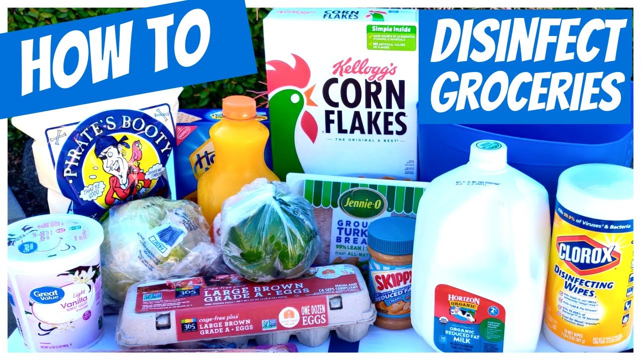 HOW TO DISINFECT GROCERIES | TIPS FOR GROCERY DELIVERY SAFETY - YouTube