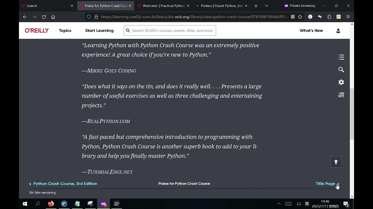 Oreilly learning 在线学习平台永久 - YouTube