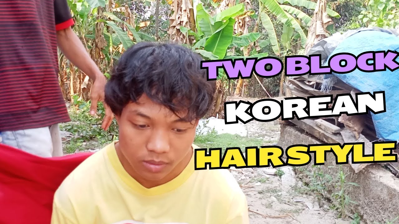 Potong rambut model two block Korean hairstyle pangkas rambut pria ...